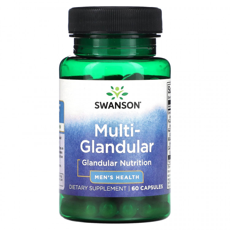 Swanson, Multi-Glandular, для мужского здоровья, 60 капсул c доставкой ...