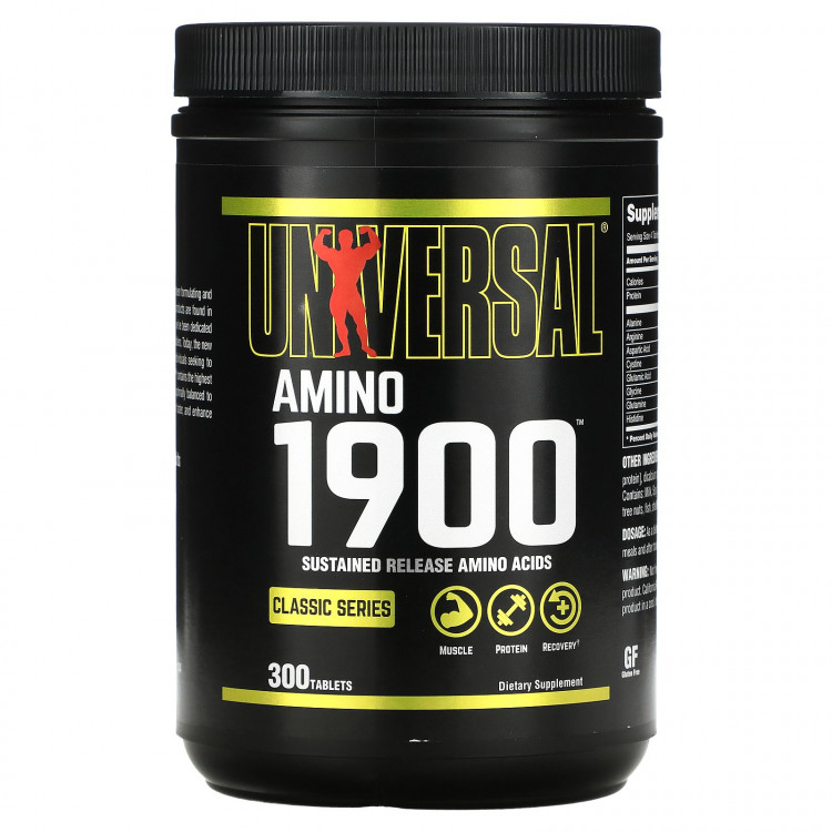Universal Nutrition, Amino 1900, 300 таблеток c доставкой с iHerb.com