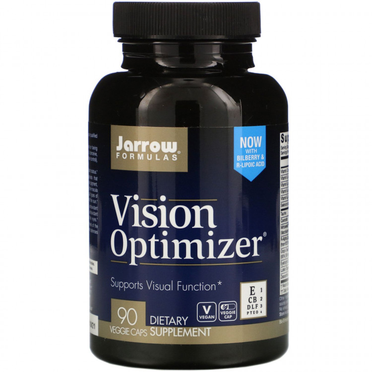Jarrow Formulas, Vision Optimizer, добавка для зрения, 90 растительных ...