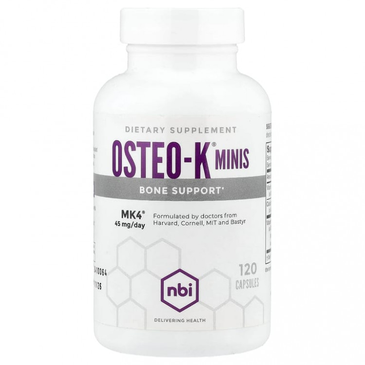 NBI, Osteo-K® Минис, 120 капсул c доставкой с iHerb.com